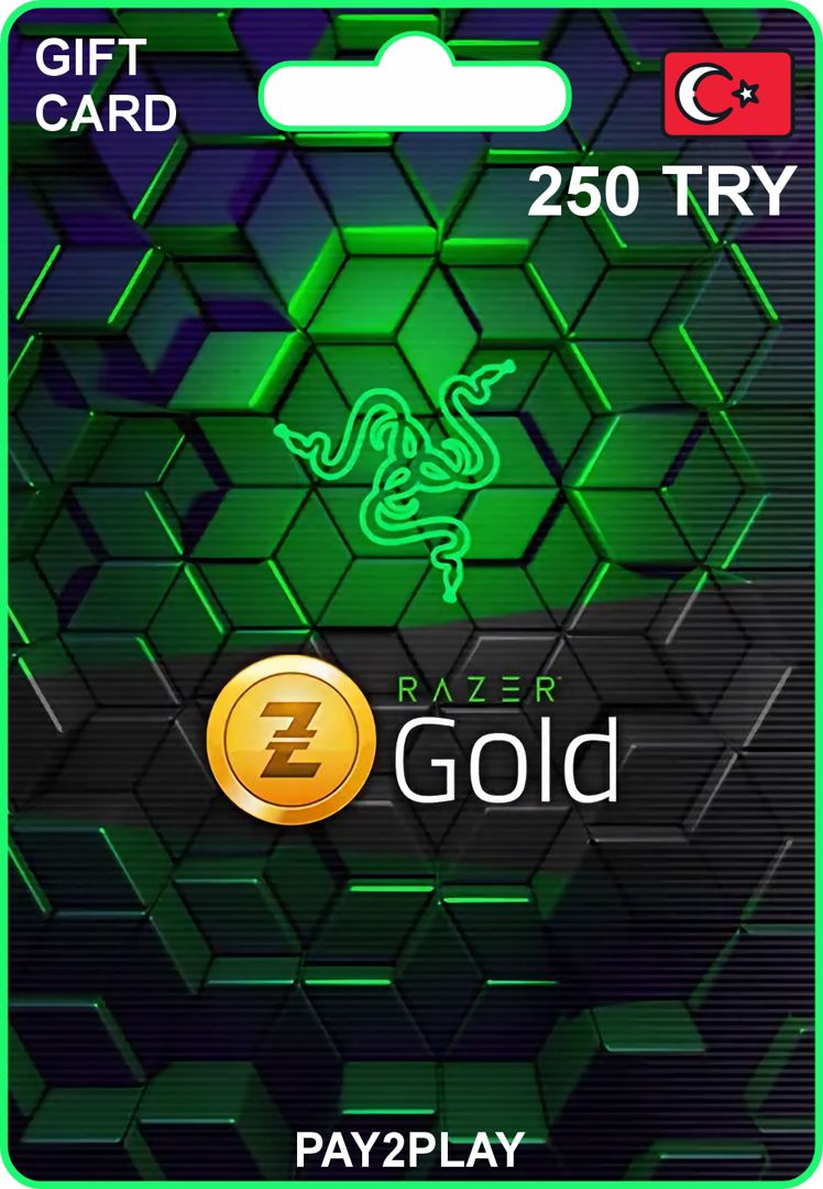RAZER GOLD 250 TRY Автовыдача / Турция / Подарочная карта, пополнение ...