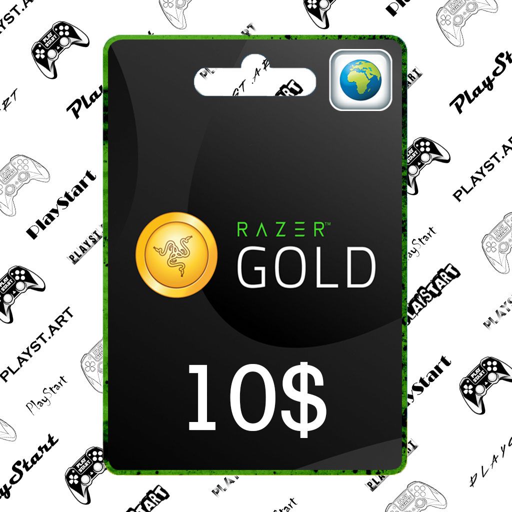 Razer Gold Gift Card 10$ (Подарочная карта GLOBAL) - скачать ключи на ...