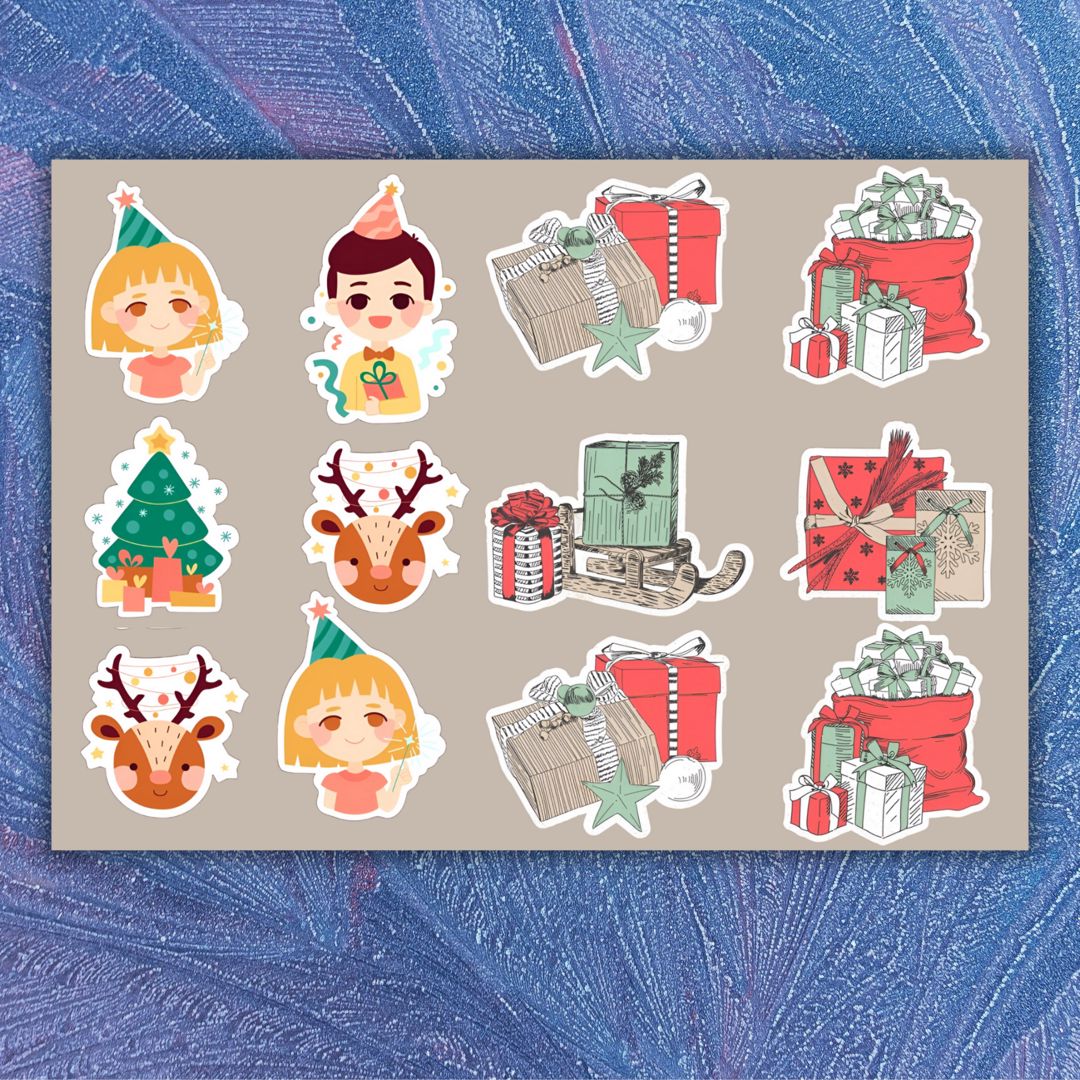 Стикеры/Наклейки новогодние. - Наталья - скачать на Wildberries ...