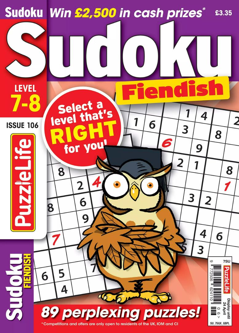 PuzzleLife Sudoku Fiendish - Выпуск 106 2025 - BDS - скачать на Wildberries Цифровой | 450687