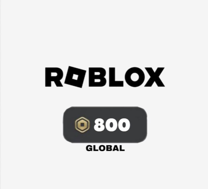 Roblox Валюта – 800 Robux (Карта пополнения GLOBAL, доступна по всему ...