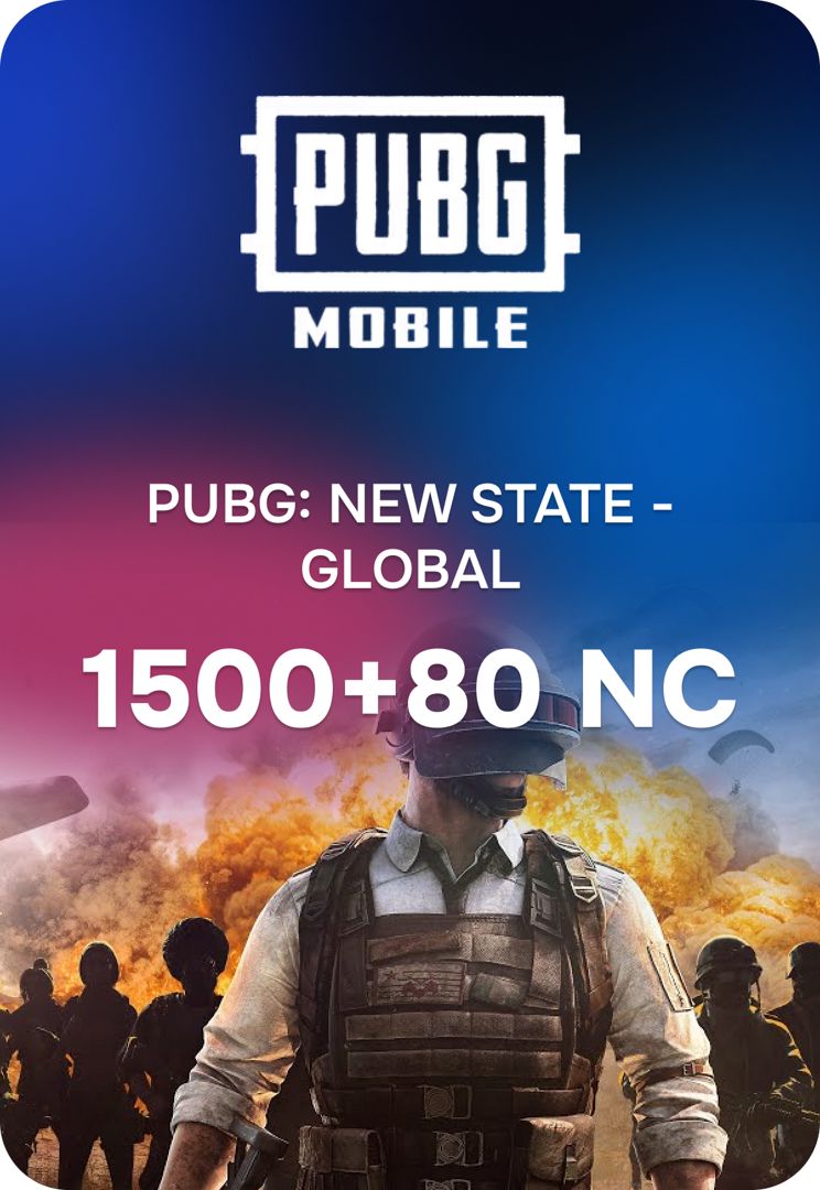 Игровая валюта PUBG: New State - Global 1500+80 NC - скачать ключи на Wildberries Цифровой | 505316