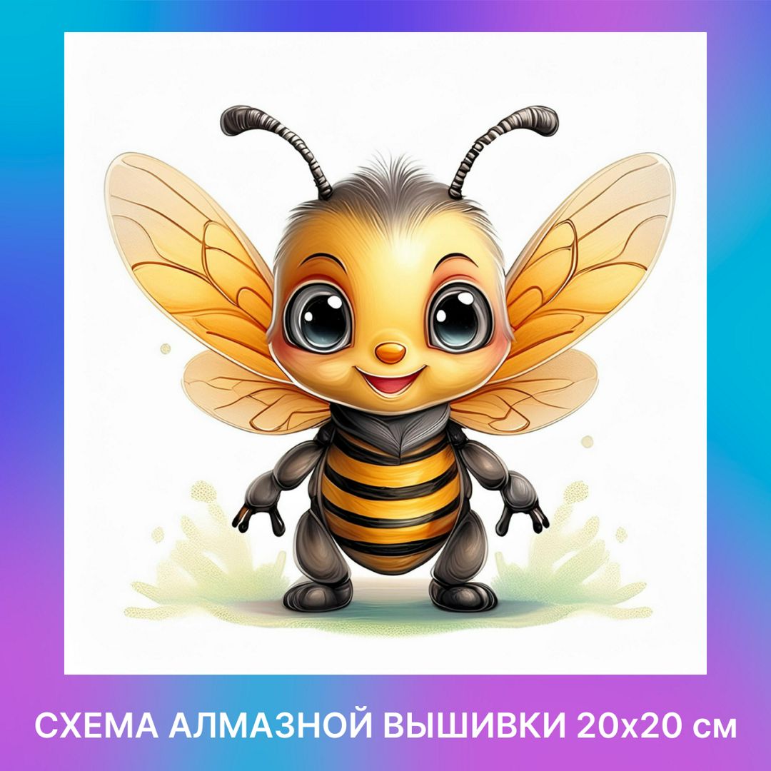 Авторская схема алмазной вышивки/мозаики (квадратные стразы) 20х20 см ...