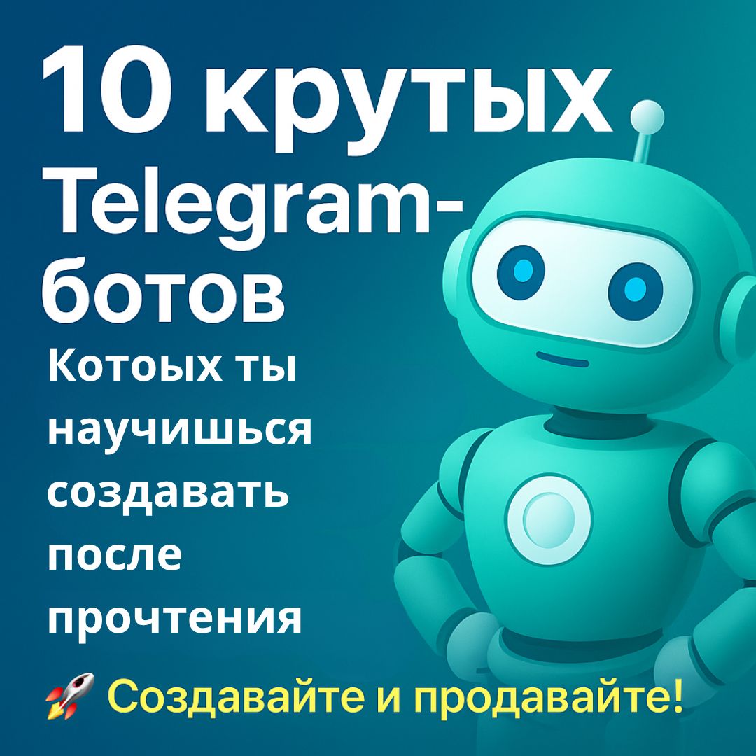 10 готовых схем Telegram-ботов для заработка и бизнеса! - fabrikant - скачать на Wildberries ...