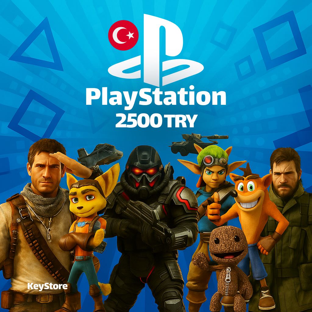 PSN Турция 2500 TRY | Пополнение баланса PlayStation Store | Код ...