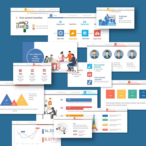 Шаблон презентации маркетингового исследования Working Meeting Biecom