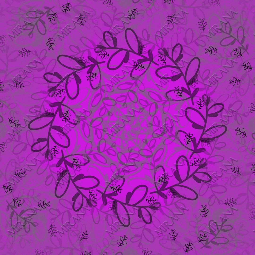 Фон с листочками абстракция цифровой рисунок Милена Иванова скачать на Wildberries