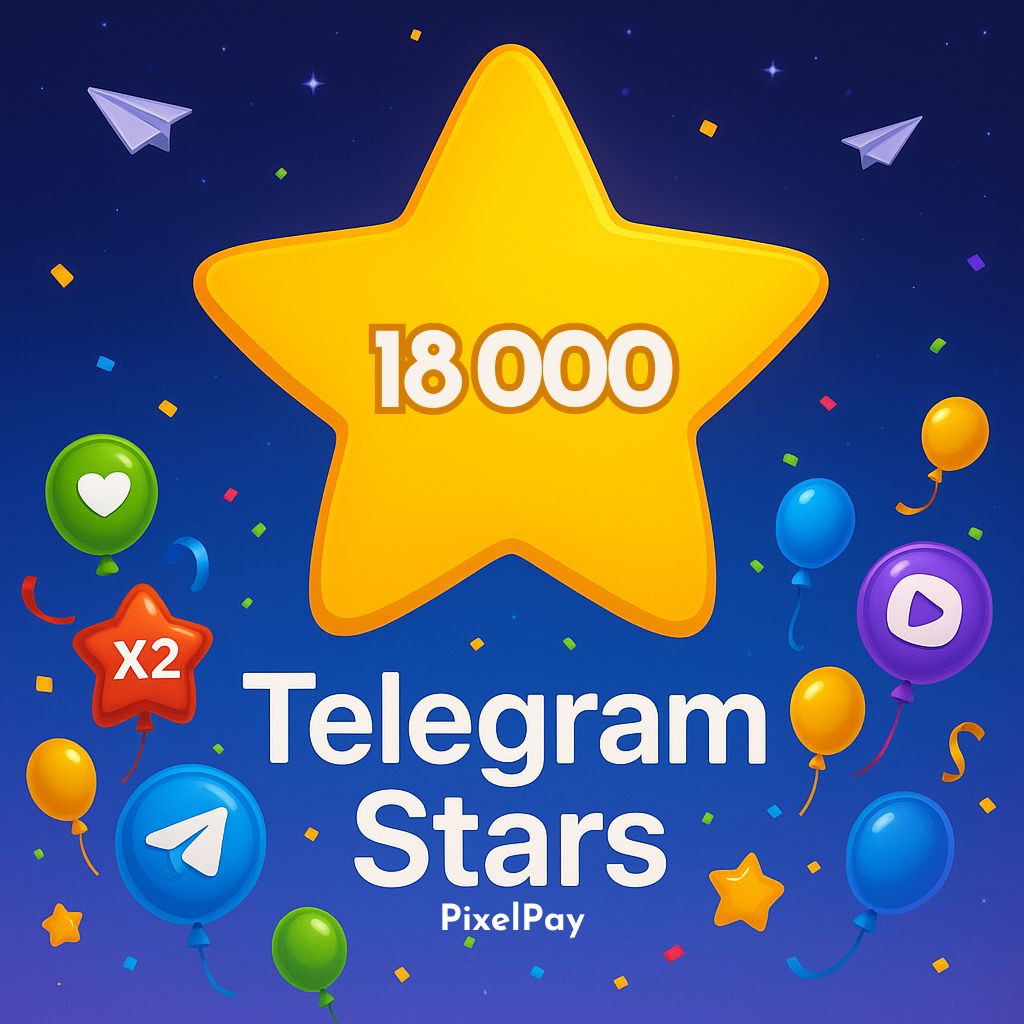 18 000 Звезд для Телеграмм (Telegram Stars) - скачать ключи на ...