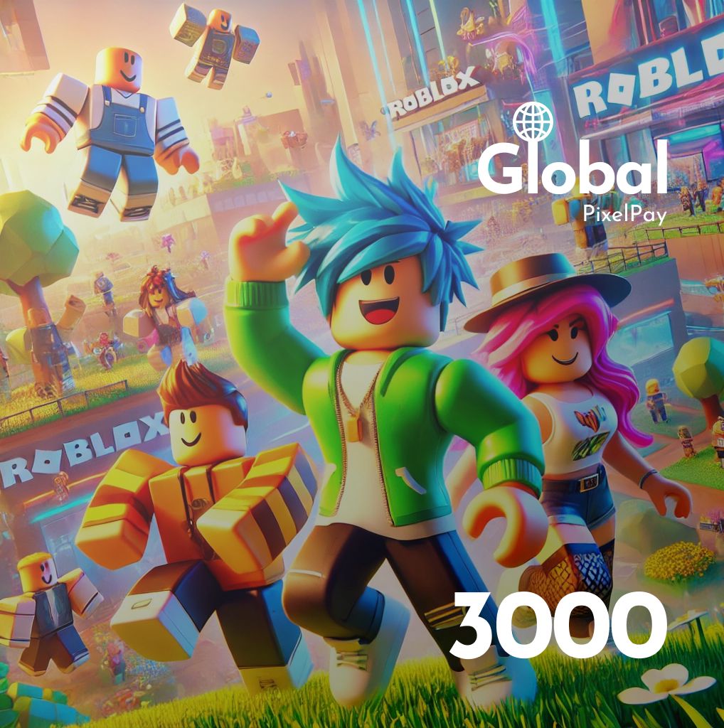Игровая валюта Roblox - 3000 Robux (Глобальная карта пополнения ...