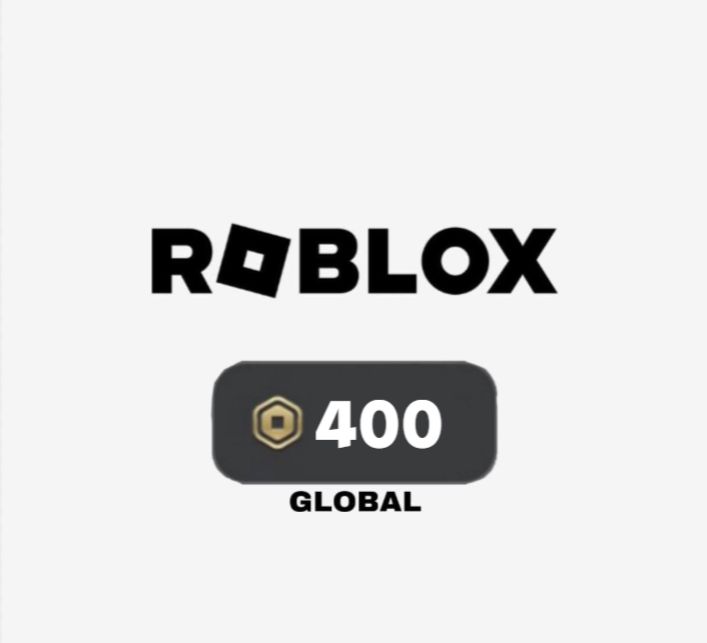 Roblox Валюта – 400 Robux (Карта пополнения GLOBAL, доступна по всему ...