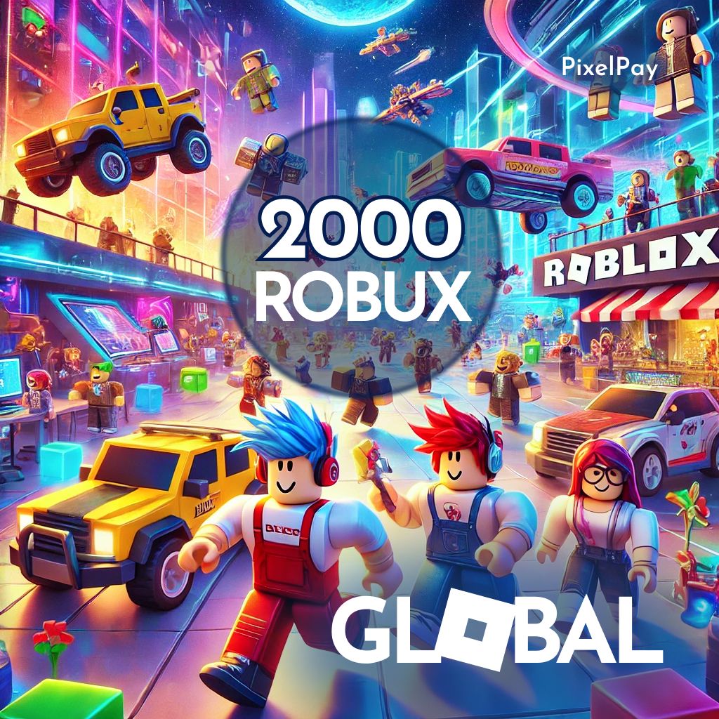 Игровая валюта Roblox - 2000 Robux (Глобальная карта пополнения ...