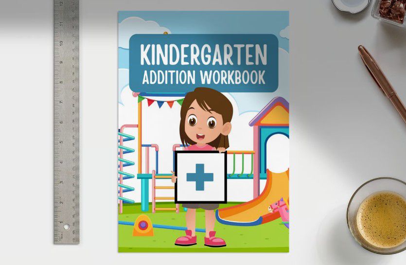 Рабочая тетрадь по английскому языку "KINDERGARTEN ADDITION WORKBOOK ...