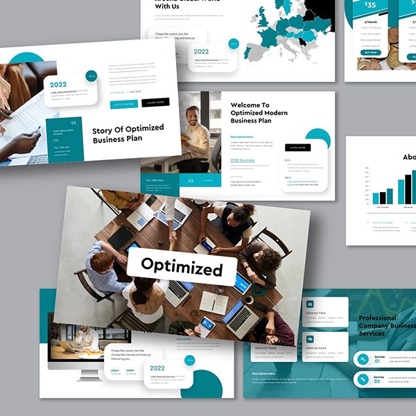 Шаблон презентации оптимизированного бизнес плана Optimized Biecom