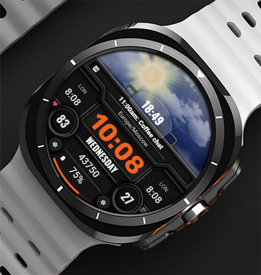 WFP 211 Weather animated watch, Циферблат, Циферблат Самсунг, Циферблат ...