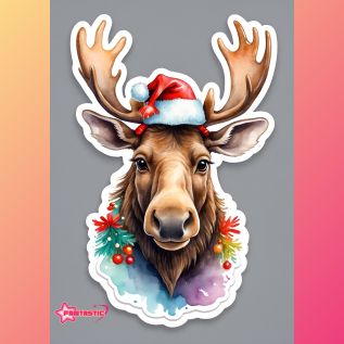 Стикер распечатать / наклейка Новогодний стикер / формат а4 - Fantastic ...