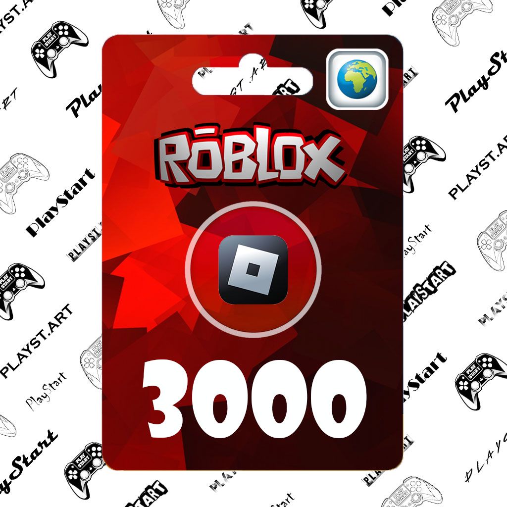 Валюта Roblox - 3000 Robux Карта пополнения GLOBAL (весь мир) - скачать ...