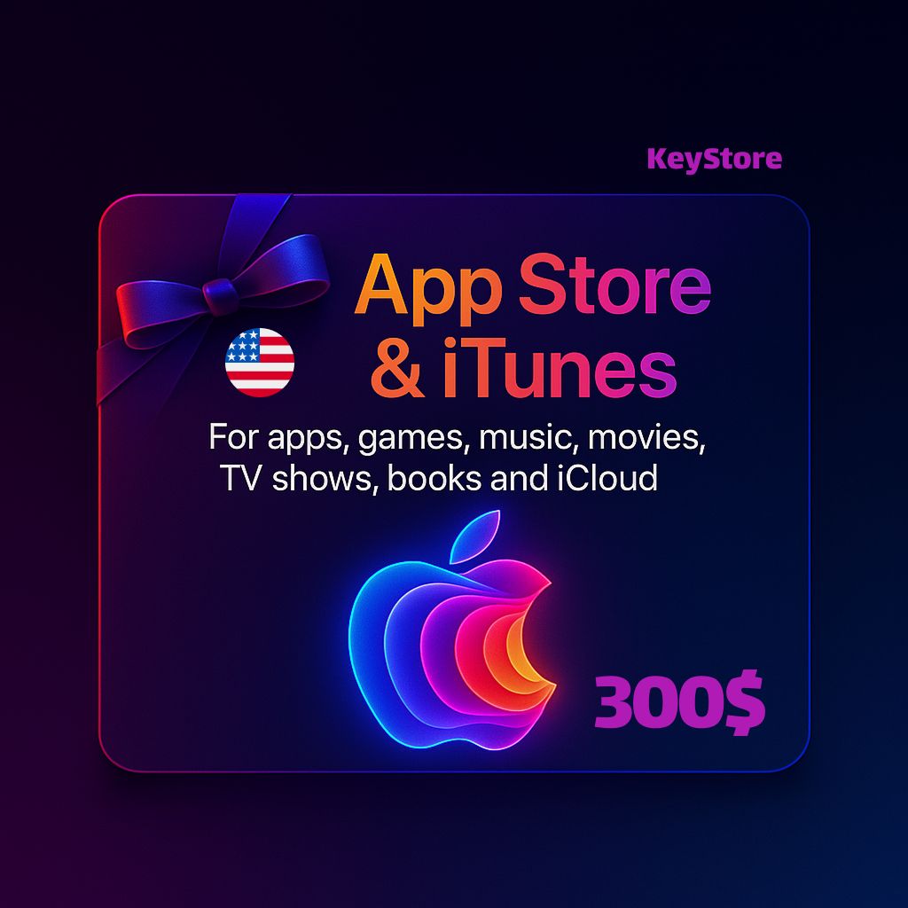 Подарочная карта Apple & iTunes 300$ | Пополнение Apple ID США, App Store, iTunes - скачать ...