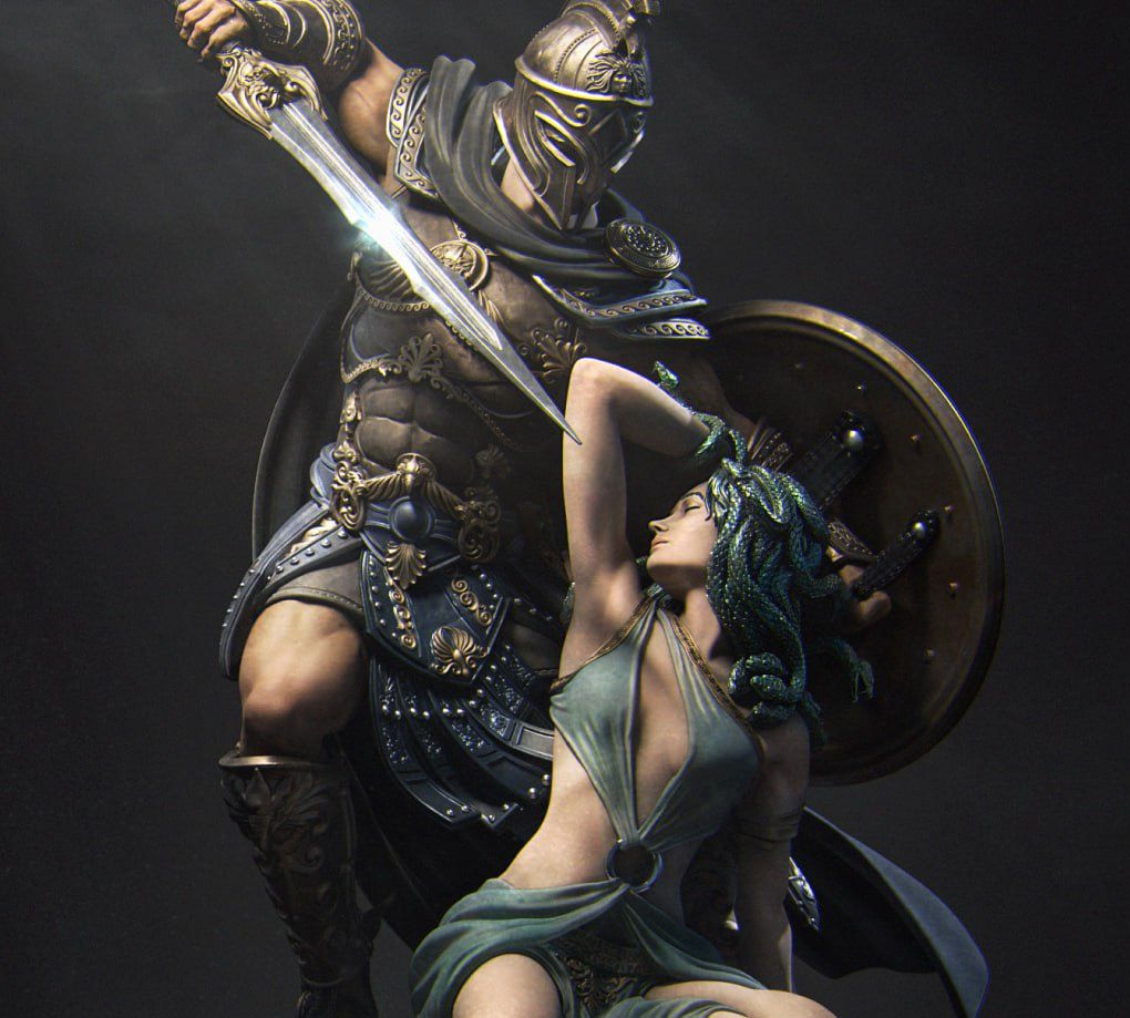 Medusa and Perseus // 3D-модель (STL) - Автор - скачать на Wildberries Цифровой | 451248