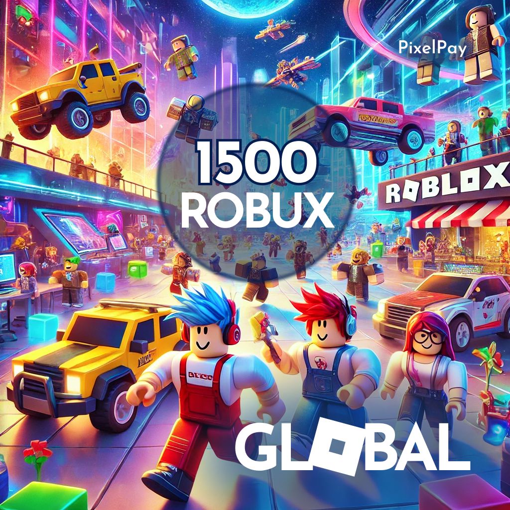 Игровая валюта Roblox - 1500 Robux (Глобальная карта пополнения ...
