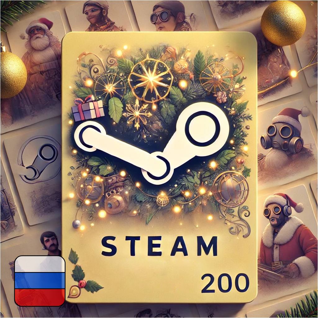 Подарочная карта Steam 200 рублей Россия и СНГ - скачать ключи на ...