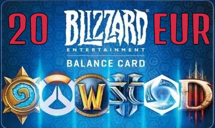 Blizzard gift card | 20 EURO | АВТОВЫДАЧА - скачать ключи на ...