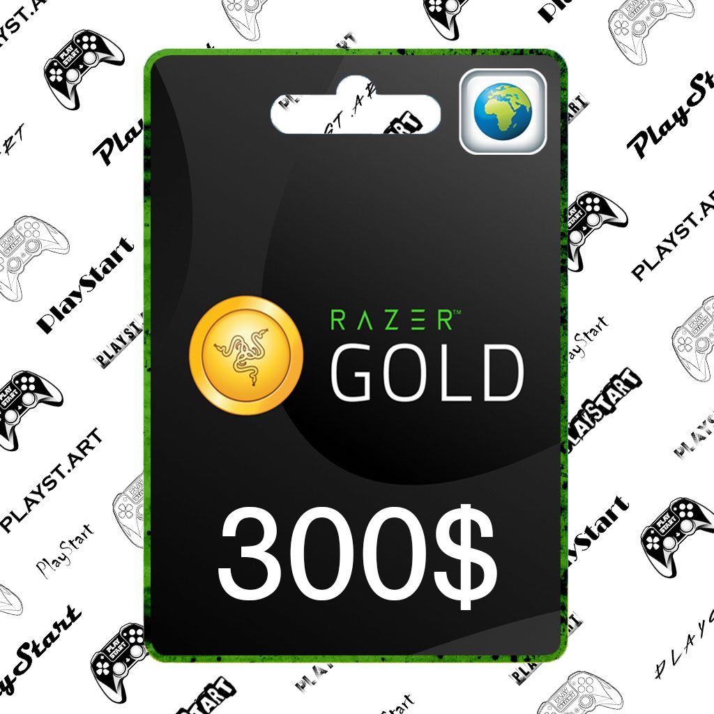 Razer Gold Gift Card 300$ (Подарочная карта GLOBAL) - скачать ключи на ...
