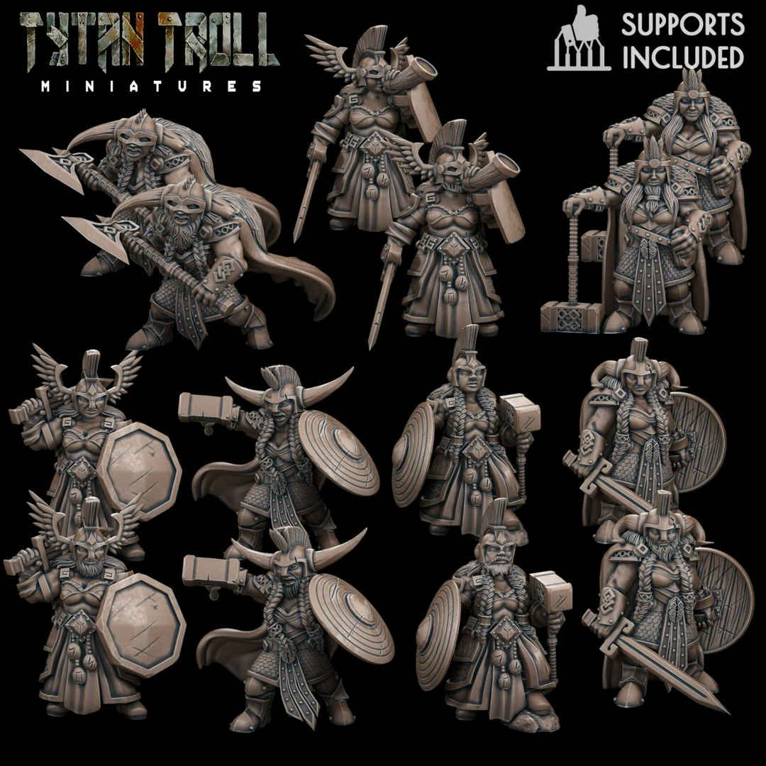 TTM Female Dwarf Bundle // 3D-модель (STL) - Автор - скачать на ...