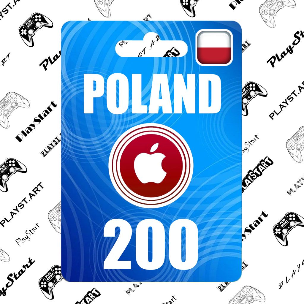 Подарочная карта Apple & iTunes 200 PLN Польша (App Store gift card POLAND) - скачать ключи на ...