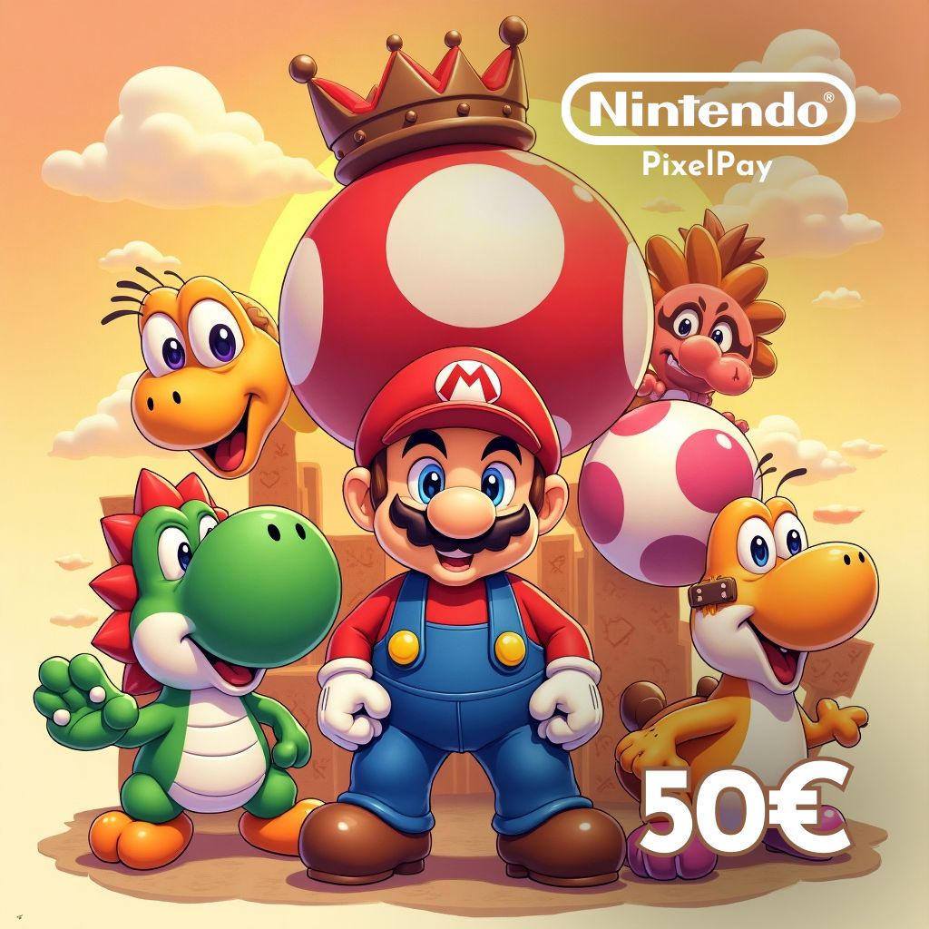 Подарочная карта Nintendo eShop 50 EUR | Цифровой код для Nintendo ...