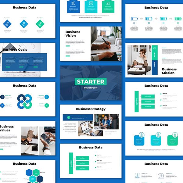 Шаблон презентации корпоративной культуры Starter Powerpoint Biecom Market скачать на