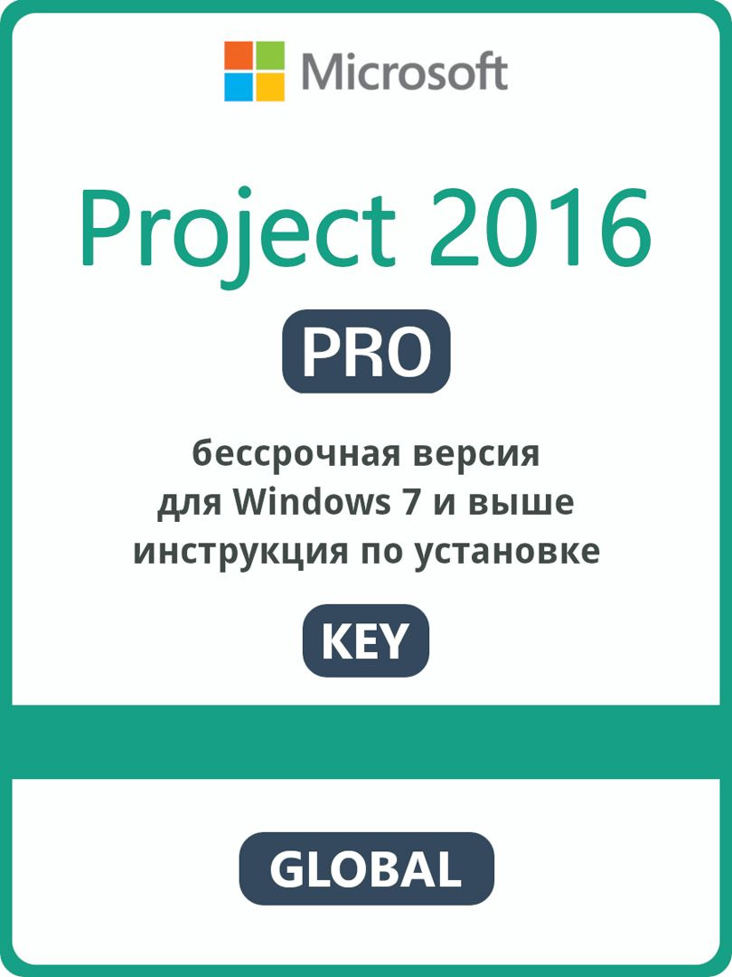 Project 2016 Pro for Windows 1ПК - скачать ключи на Wildberries Цифровой | 167040