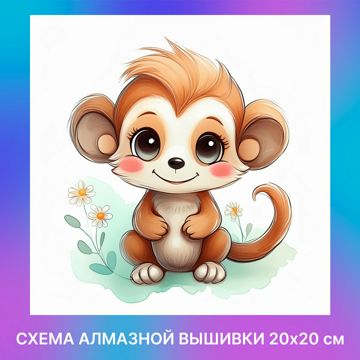 Авторская схема алмазной вышивки/мозаики (квадратные стразы) 20х20 см ...