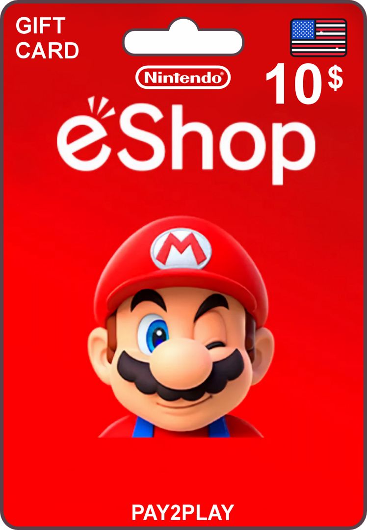 Nintendo EShop 10 USD / США / Автовыдача / Подарочная карта, Пополнение Нинтендо / Nintendo Gift ...