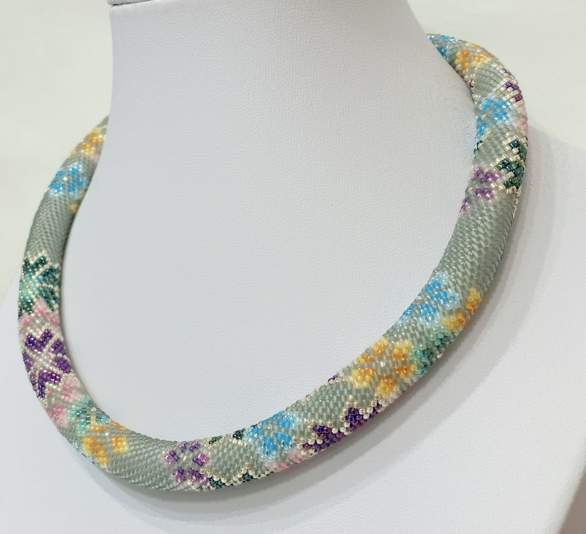 Схема вязания – бисерный жгут "Вальс цветов" - Давыдова Марина ...