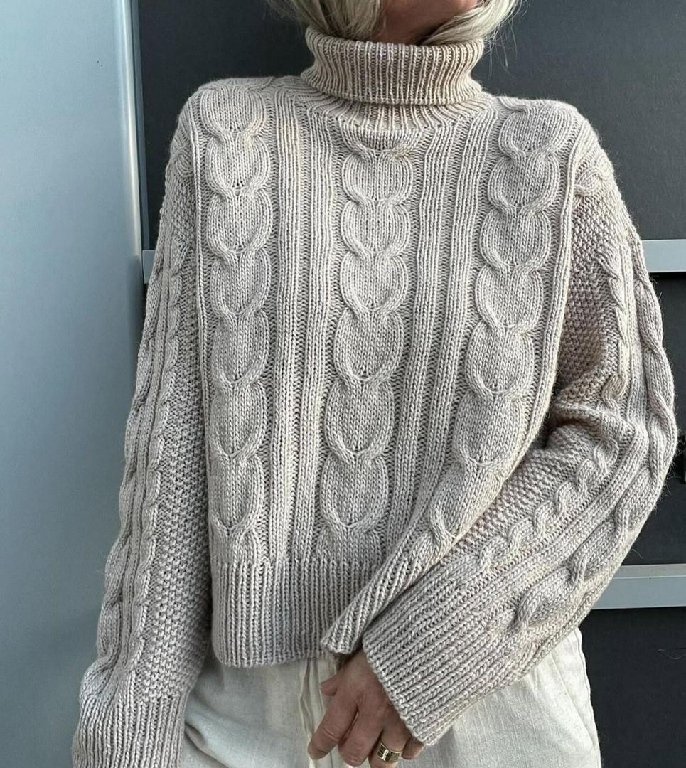 Оверсайз свитер TULIP LOOP SWEATER спицами перевод - - скачать на ...