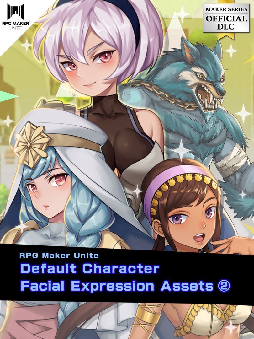 RPG Maker Unite Default Character Facial Expression Assets2 | Epic Games DLC (PC) - Epic Games ...
