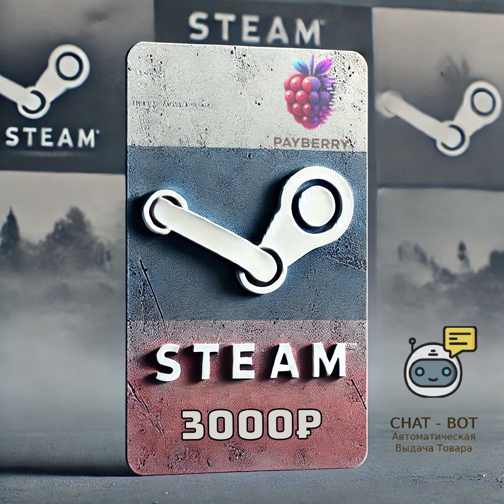 Пополнение Steam 3000 рублей | Россия и СНГ - скачать ключи на Wildberries Цифровой | 440278