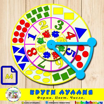 Круги Луллия "Форма, цвет, число" - Кузнецова Елена Николаевна ...