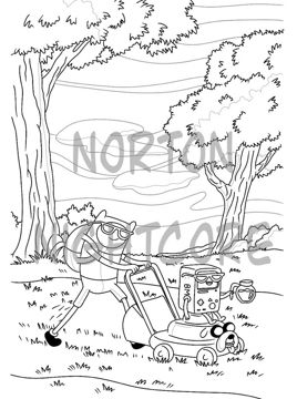 Раскраска "Время приключений", "Adventure Time" - Norton NightCore ...