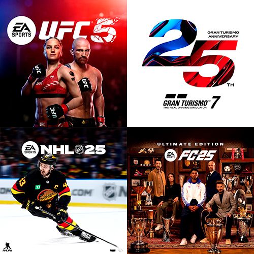 Сборник спортивных игр FC 25 Gran Turismo 7 UFC 5 NHL 25 - скачать ...