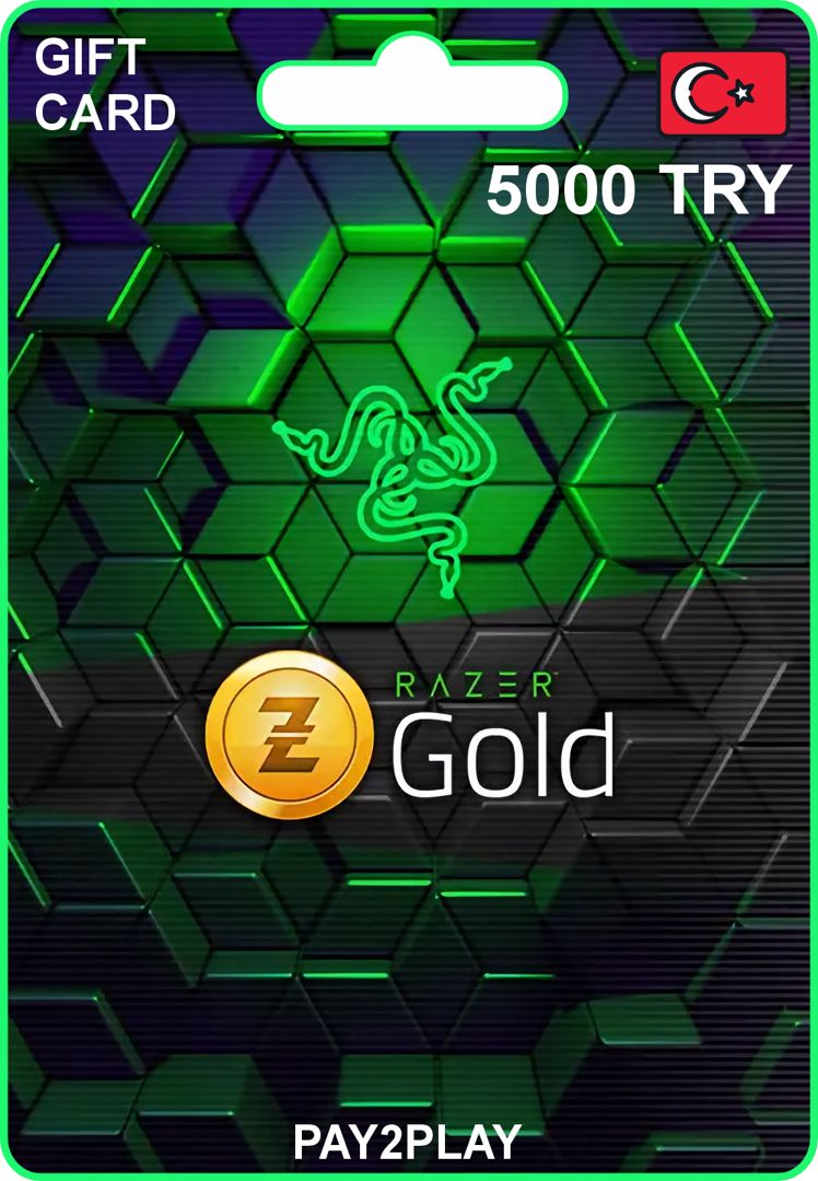 RAZER GOLD 5000 TRY Автовыдача / Турция / Подарочная карта, пополнение ...
