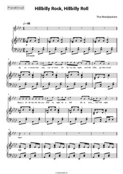 Ноты с вокалом The Woolpackers - Hillbilly Rock, Hillbilly Roll ...