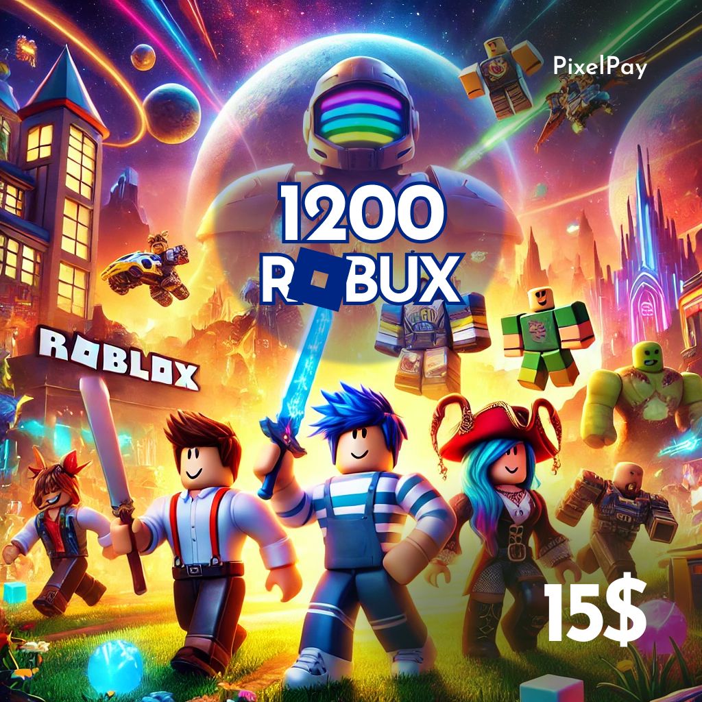 Roblox 15 USD (1200 Robux) США - скачать ключи на Wildberries Цифровой ...