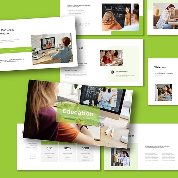 Шаблон презентации образовательного проекта About Education Biecom