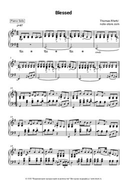 Ноты Thomas Rhett - Blessed - Пианино.Соло - Thomas Rhett - скачать на ...