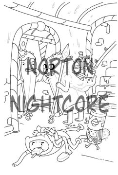 Раскраска PDF "Время приключений", "Adventure Time" для детей и ...