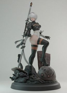 No.2 Type B (2B) | NieR: Automata // 3D-модель (STL) - Автор - скачать на Wildberries Цифровой ...