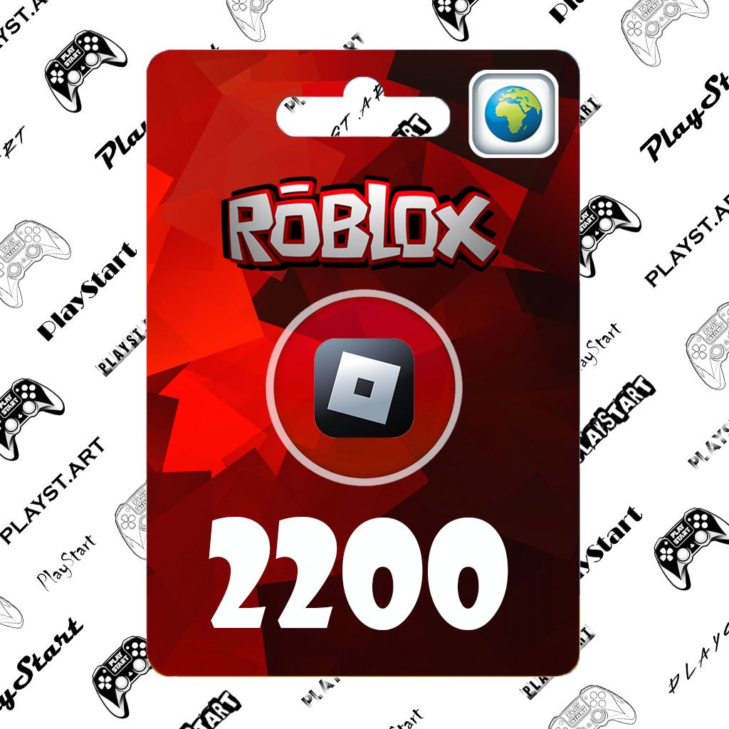 Валюта Roblox - 2200 Robux Карта пополнения GLOBAL (весь мир) - скачать ...