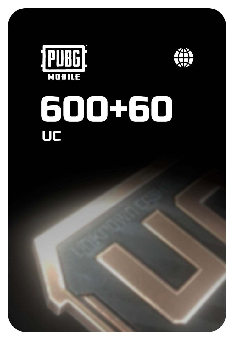 Игровая валюта PUBG Mobile 600 + 60 UC - Global - скачать ключи на Wildberries Цифровой | 437369