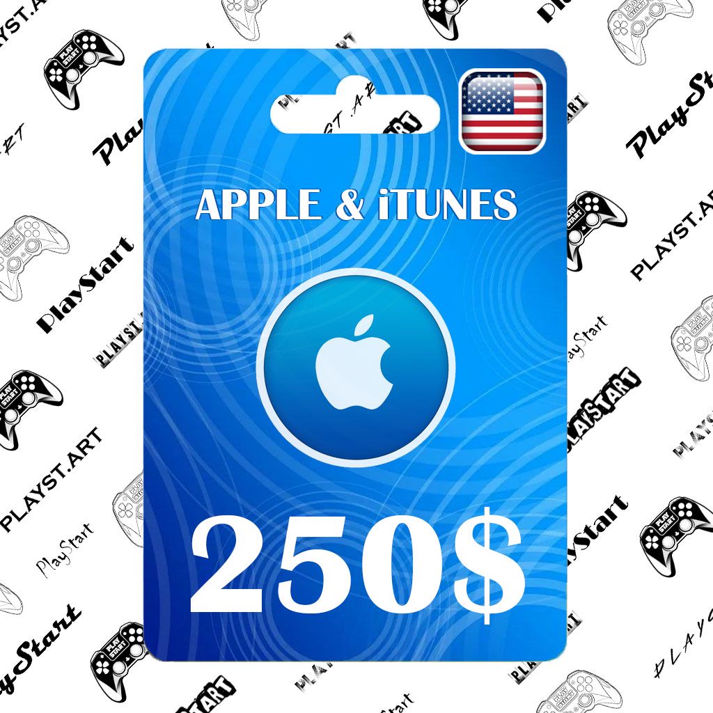 Подарочная карта Apple & iTunes США 250$ USD (App Store gift card USA) - скачать ключи на ...